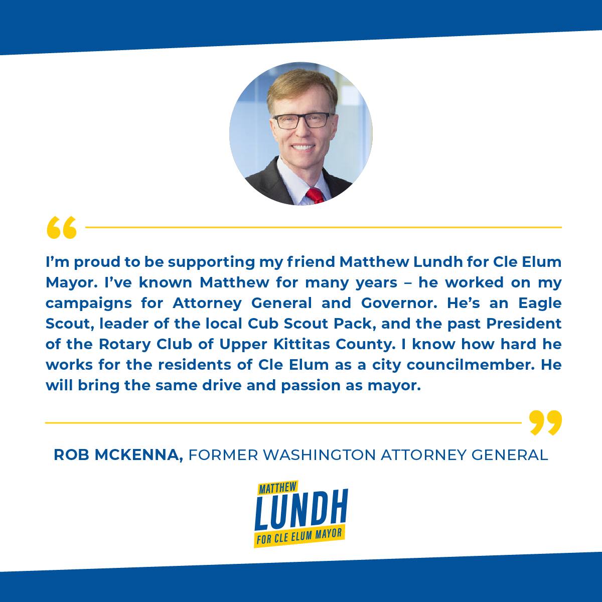 Why Vote for Matthew? - Matthew Lundh for Cle Elum Mayor